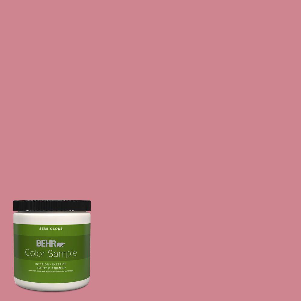 BEHR PREMIUM PLUS 8 oz. #130D-4 Rose Sachet Semi-Gloss Interior ...