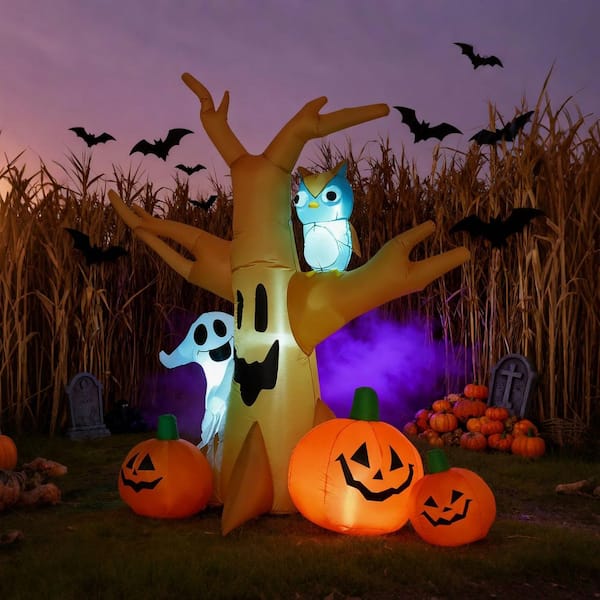 Multicolor Polyester Halloween Inflatables with Built-in LEDs, Outdoor ...