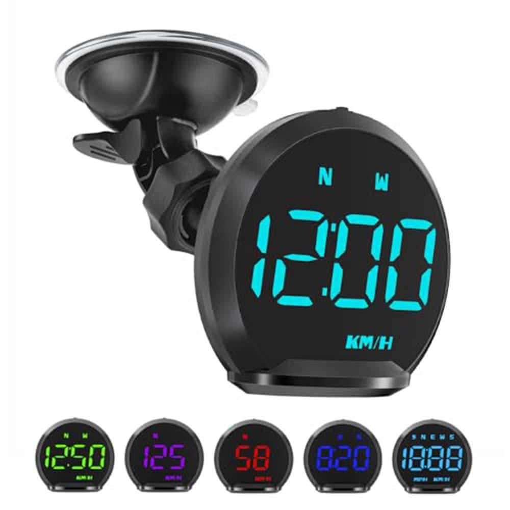 OBJLGEV Digital GPS Speedometer with Heads Up Display in Black (1-Pack ...