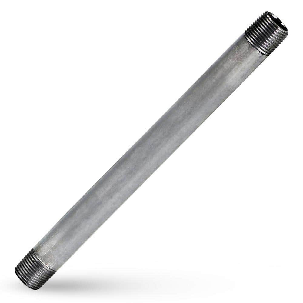 PLUMBFLEX 1/2 in. x 60 in. Galvanized Steel Pipe 1260PGL - The Home Depot