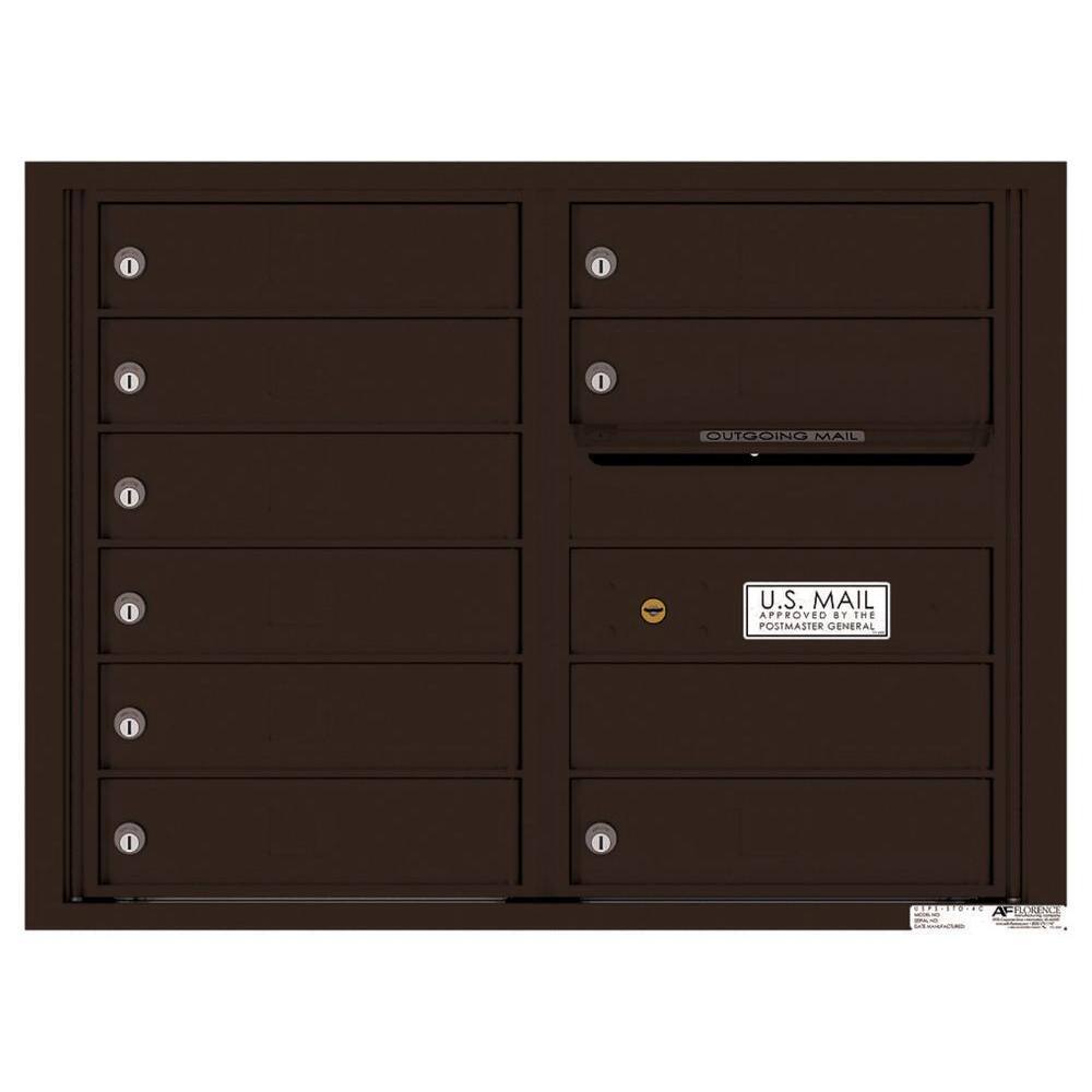 Florence USPS Delivery Recessed Wall Mount 4C Mailbox with 9 ...