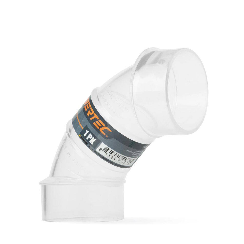 ‎POWERTEC 2-1/2 in. O.D. 90 ° Elbow, Dust Collector Connector for Dust ...