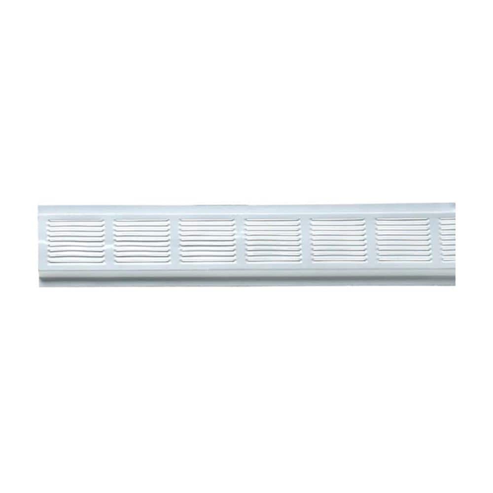 Gibraltar Building Products 2.75 in. x 96 in. Rectangular White Built ...
