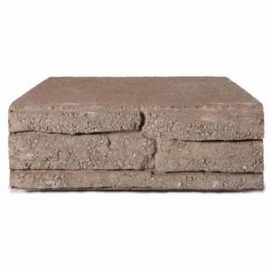 Natural Impressions 12 in. x 7 in. x 4 in. Charcoal/Tan Flagstone ...
