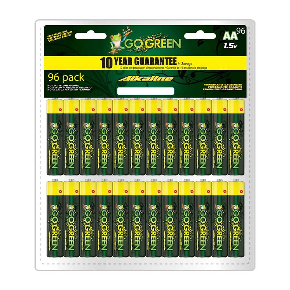 GoGreen Power Alkaline Eco-Friendly AA 96PK Batteries 24048-2 - The ...