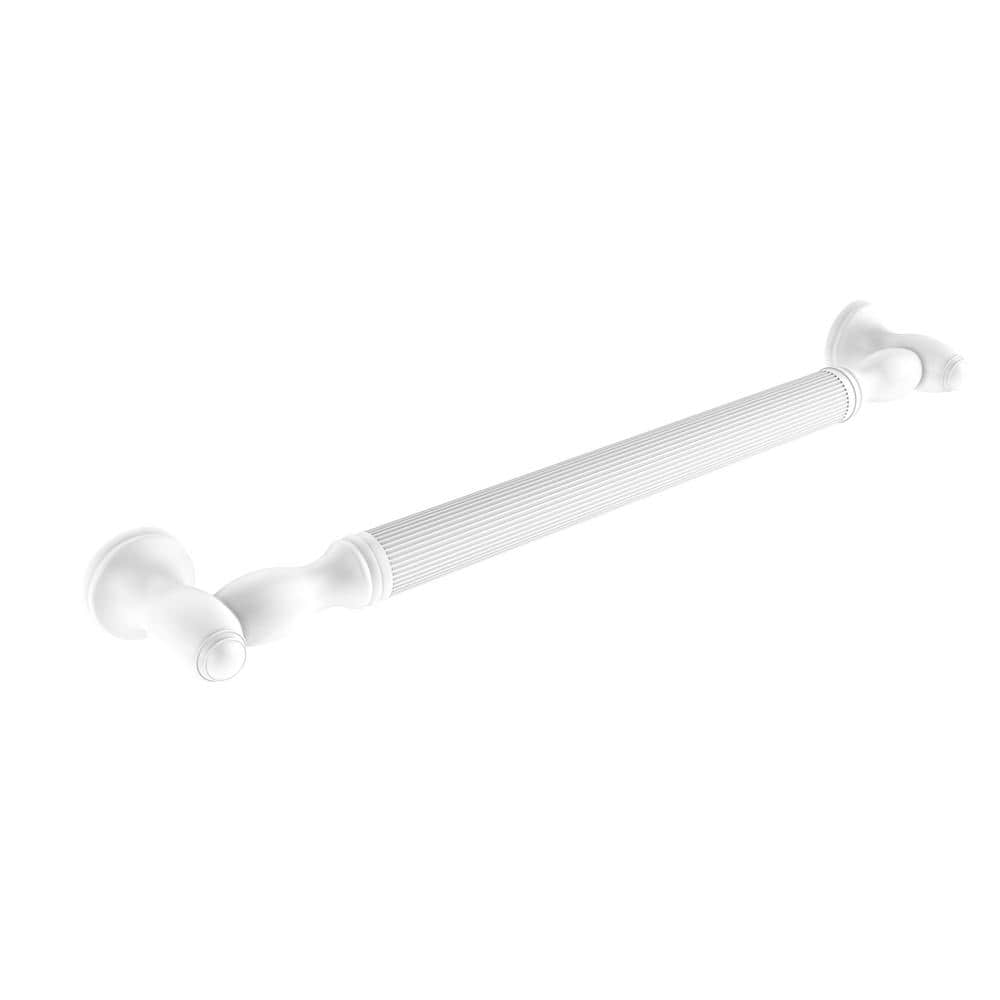 Allied Brass Traditional 32 in. Reeded Grab Bar in Matte White TD-GRR ...
