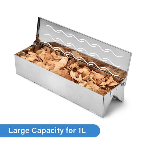 Hitechluxe Stainless Steel Smoker Box THT170-SS - The Home Depot