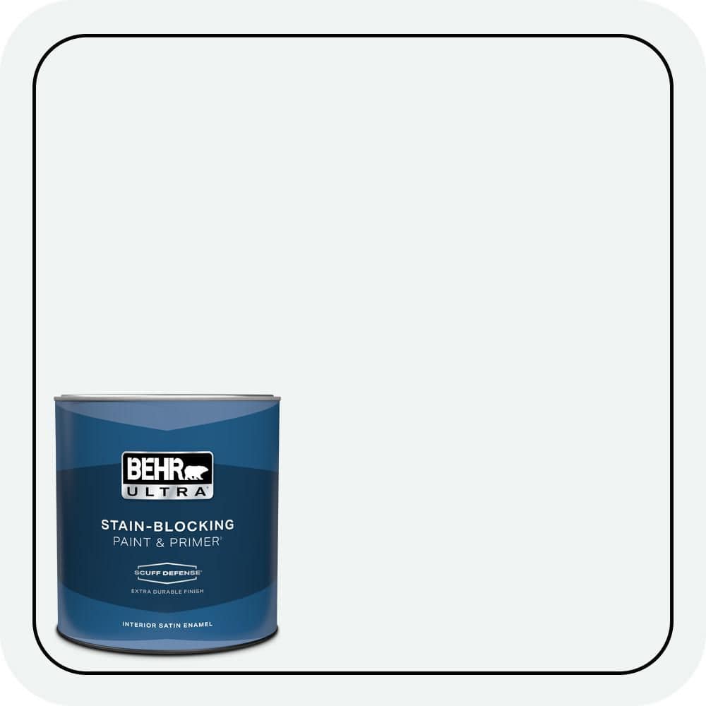 BEHR ULTRA 1 qt. #BL-W09 Bakery Box Extra Durable Satin Enamel Interior ...