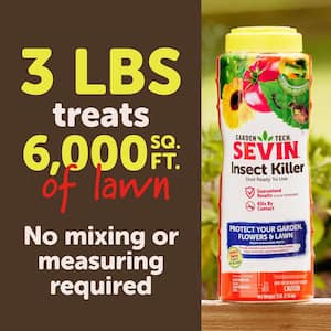 Sevin 32 oz Ready-To-Use & Concentrate, 3 lb Dust, 10 lb Granules ...