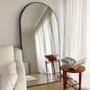 Sxiawe 32 in. W x 71.1 in. H Arched Black Aluminum Frame Oversized ...