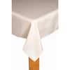 Lintex Chelton 60 in. x 102 in. Ivory 100% Polyester Tablecloth 443237 ...