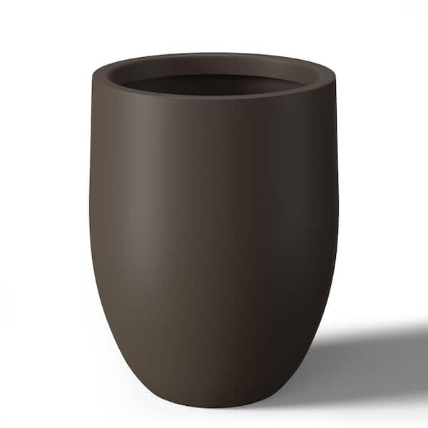 Sapcrete 17 in. Large Charcoal Brown(Enhanced Core) Concrete Round ...