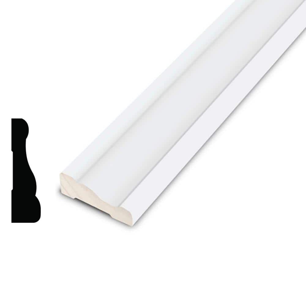 Alexandria Moulding 5/8 in. x 2-1/4 in. Primed Finger Jointed Casing ...