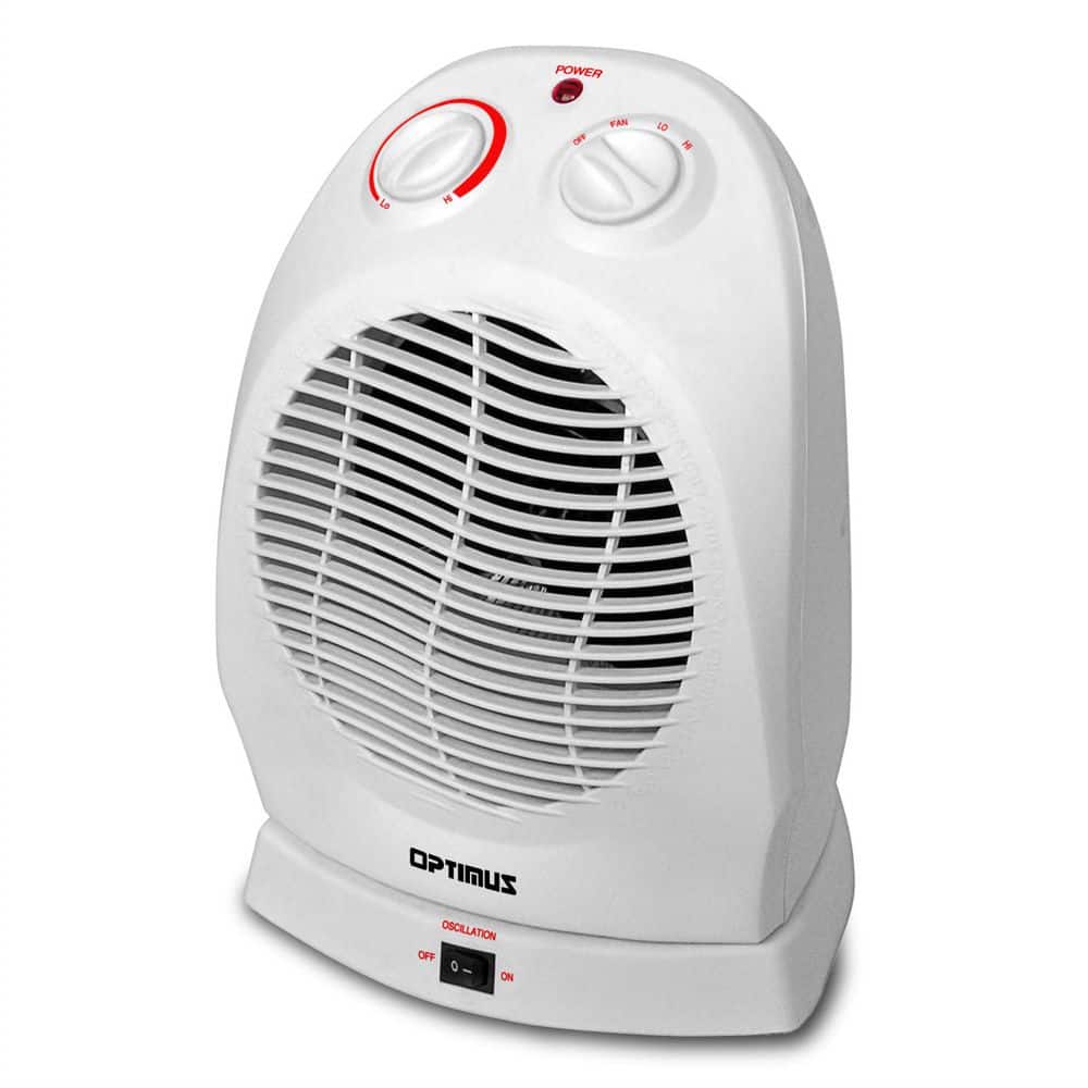 Optimus Portable Oscillating Fan Portable Heater with Thermostat ...