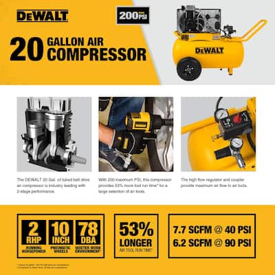 20 Gal. - Air Compressors - Air Compressor Tools - The Home Depot