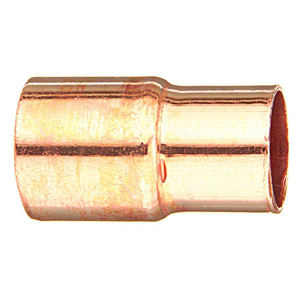 Everbilt 1/2 in. x 3/8 in. Copper FTG x C Reducer 10632048 - The Home Depot