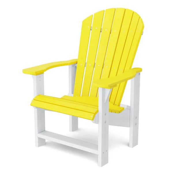 Wildridge Heritage Lemon Yellow and White Plastic Outdoor Upright ...