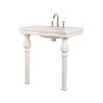 Barclay Products Milano 33.25 in. Console Table Combo in White 968-WH ...