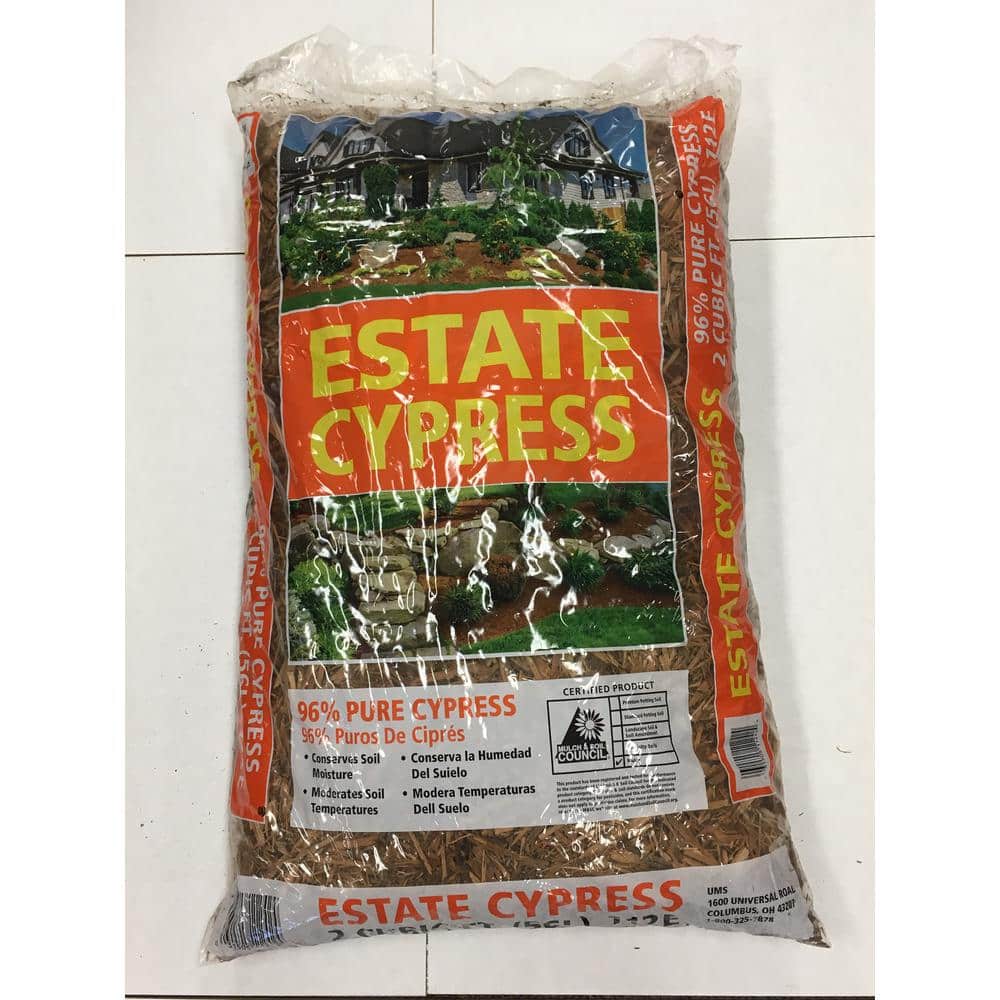 Estate Premium Cypress Mulch 2 cu. ft. Cypress Mulch 112E - The Home Depot