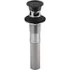 KOHLER Pop-Up Clicker Drain with Overflow, Matte Black K-7124-A-BL ...