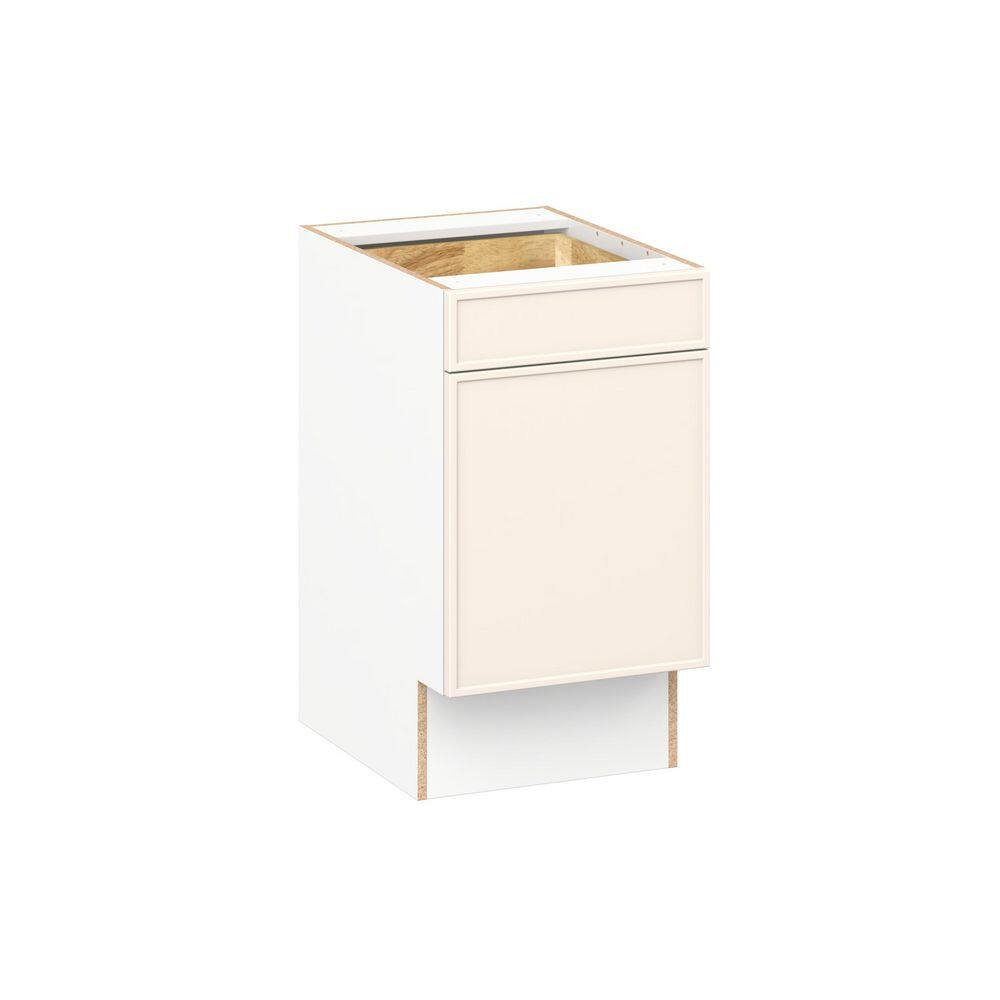 J COLLECTION Fairview Washed Linen Slim Shaker Assembled Accessible ADA Base Cabinet with 1 ...
