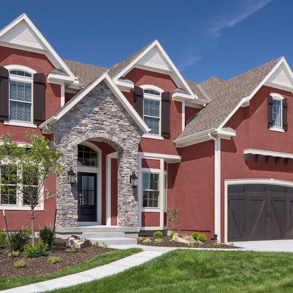 Red Brick With Siding New Build Red Brick Property With Wood Style