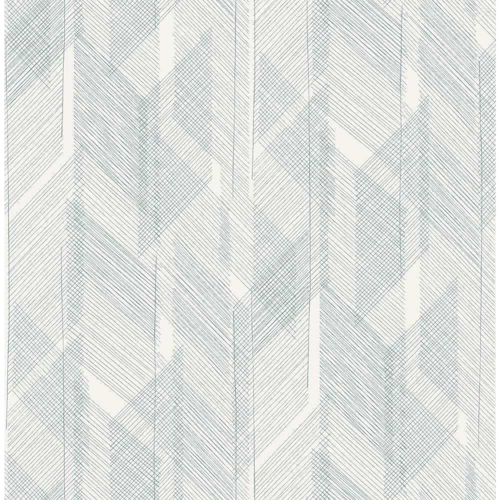 A-Street Prints Bryant Blue Crosshatch Non-Pasted Wallpaper 4155-27337 ...