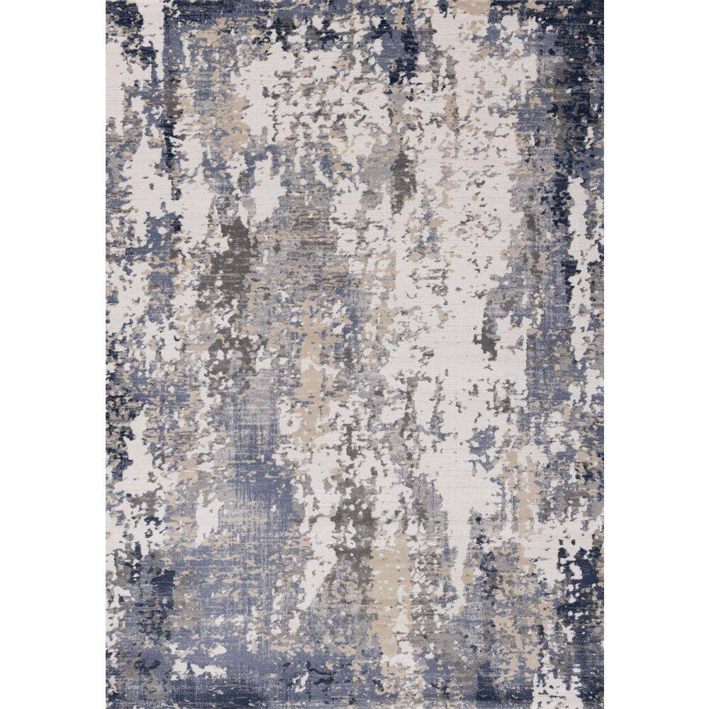 Rug Branch Sylvaris Collections 8 ft. x 11 ft. Blue Organic Indoor Area ...