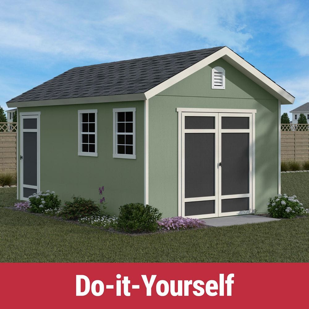 Handy Home Products Fairfax Do-It-Yourself 10 ft. x 16 ft. Wood Garden ...