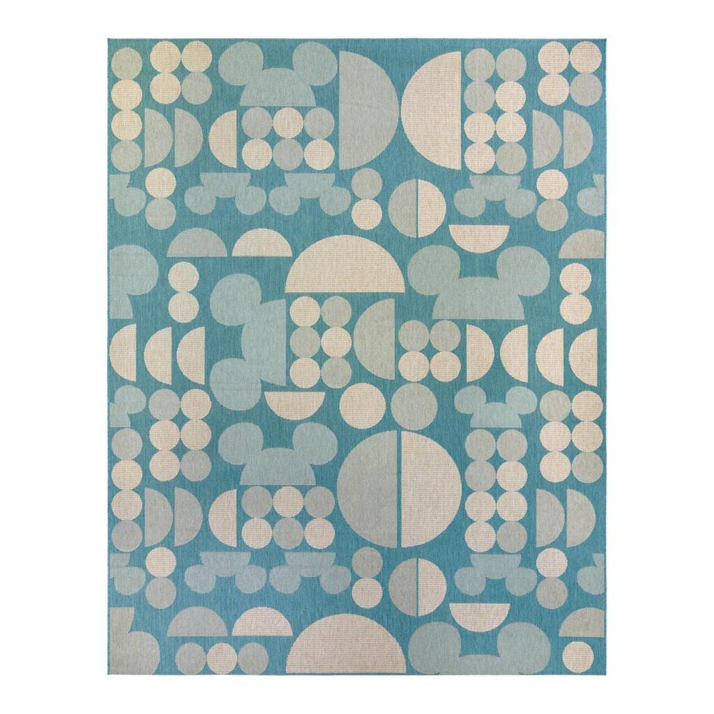 Disney Mickey Mouse Spheres Oasis 5 ft. x 7 ft. Abstract Indoor/Outdoor ...