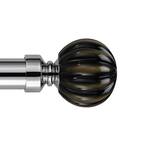 Art Decor 8 ft. Non-Telescoping 1-1/8 in. Single Curtain Rod with Rings ...