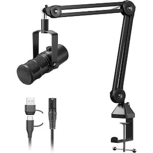 Yichuhaoxi Dynamic Microphone Kit, USB XLR Podcast Mic with Boom Arm ...