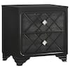 Coaster Penelope Black 2-Drawer Nightstand 223572 - The Home Depot