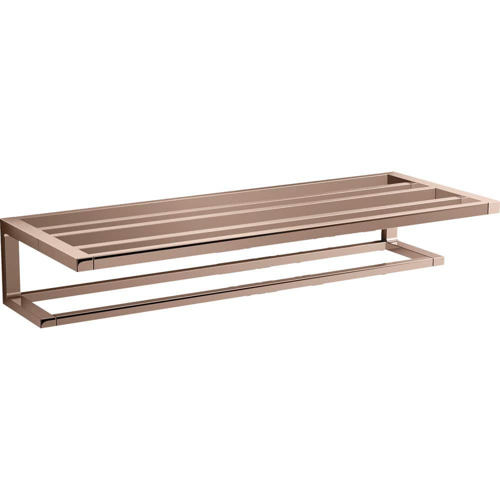 KOHLER Draft Single Towel Rack in Vibrant Rose Gold K-22568-RGD - The ...