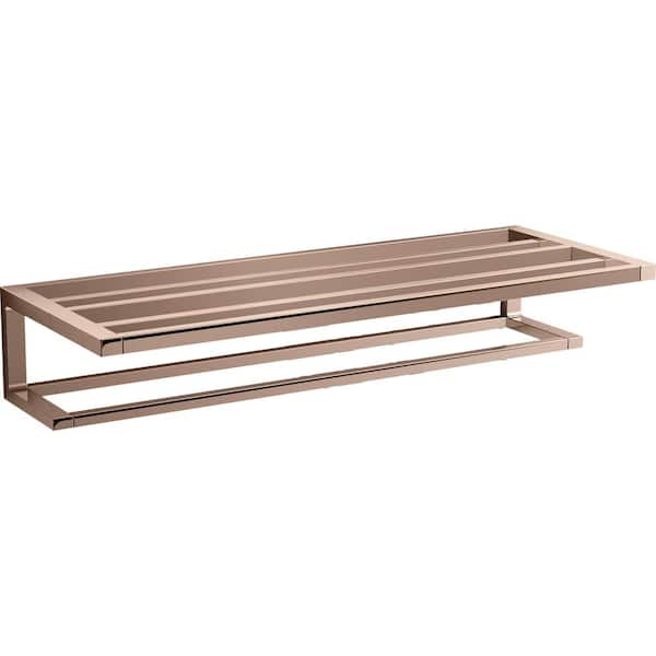 KOHLER Draft Single Towel Rack in Vibrant Rose Gold K-22568-RGD - The ...
