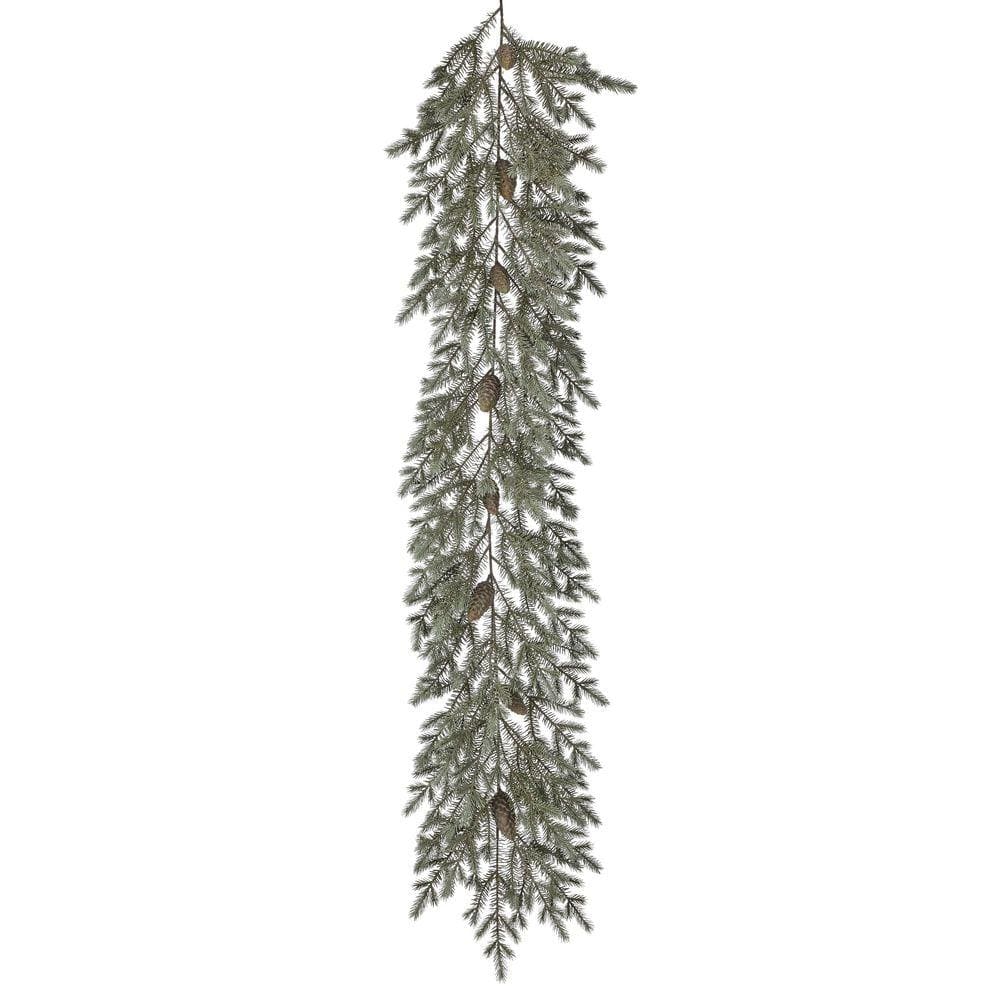 Regency International 6 ft. Green Artificial Wild Forest Spruce Garland ...