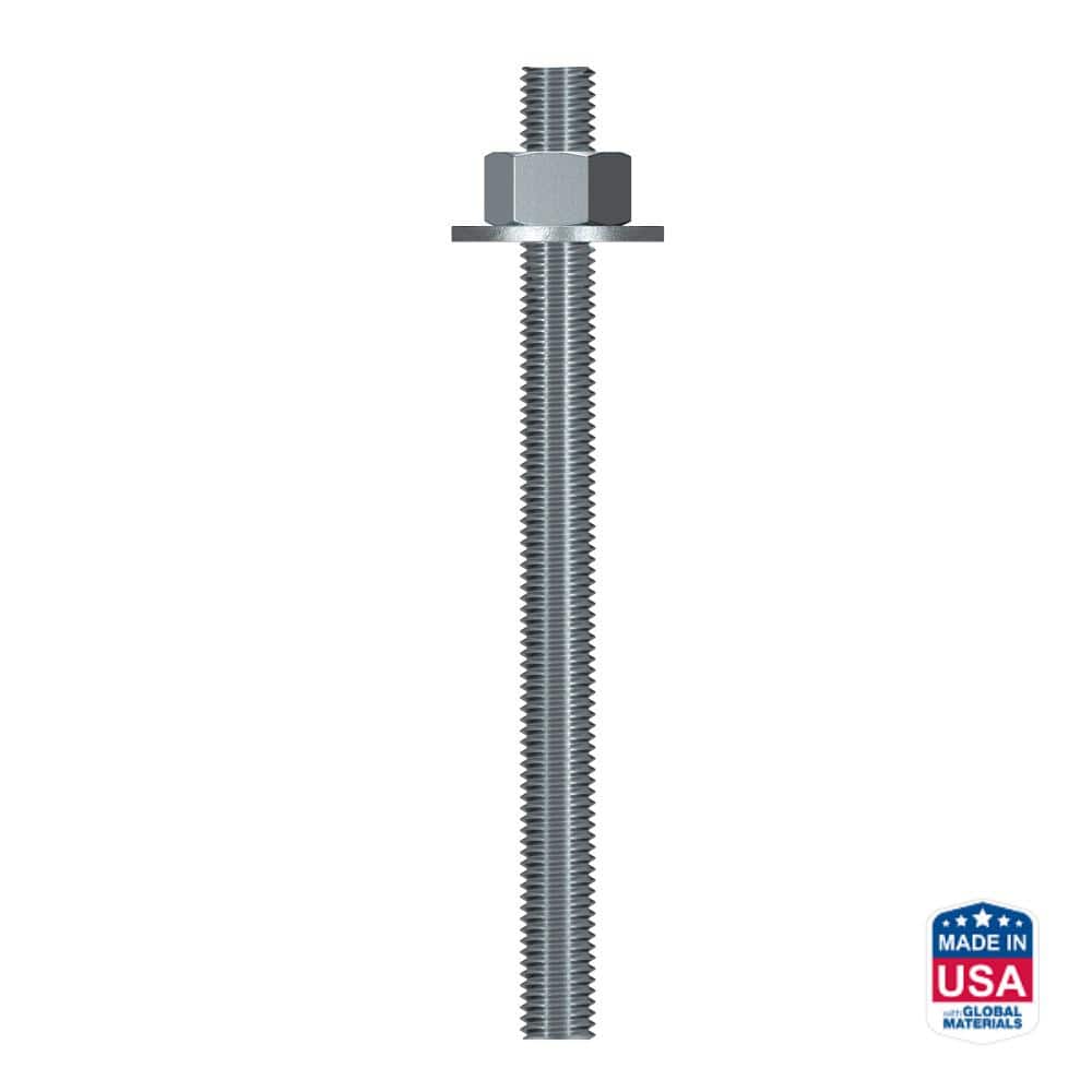 Simpson Strong-Tie RFB 5/8 in. x 8 in. Zinc-Plated Retrofit Bolt RFB ...