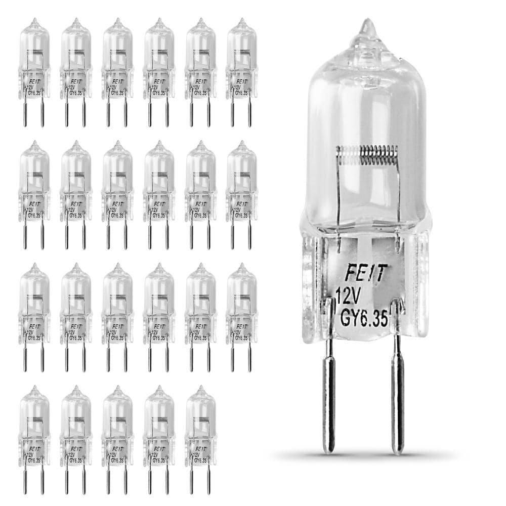 Feit Electric 50-Watt T4 Dimmable GY6.35 Halogen BI-Pin Base Decorative ...