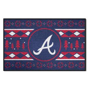 FANMATS Atlanta Braves World's Best Dad Navy 1.5 ft. x 2.5 ft. Starter ...