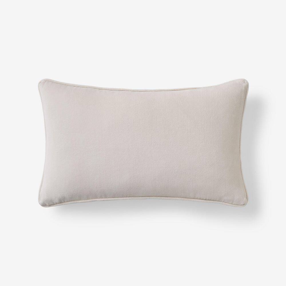 The Company Store Legends Luxury Sand Velvet 12 in. X 21 in. Throw ...