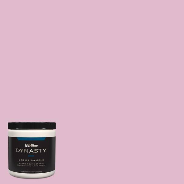 BEHR DYNASTY 8 oz. #M130-3 Wild Geranium Satin Enamel Stain-Blocking ...