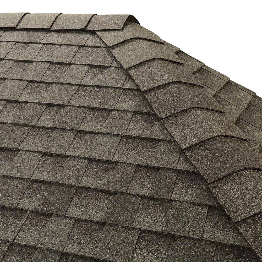 GAF Timbertex Slate Double-Layer Hip and Ridge Cap Roofing Shingles (20 ...