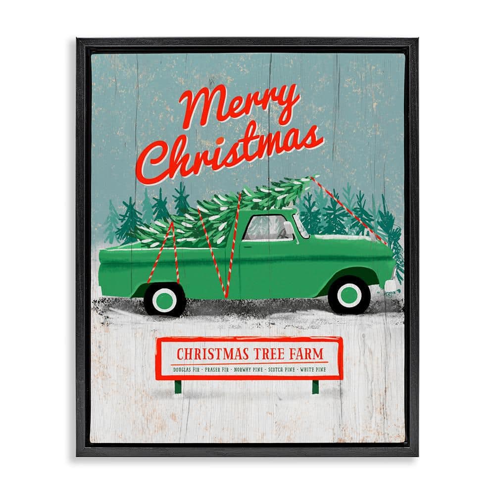 Stupell Industries Rustic Tree Farm and Truck by Jilly Jack Designs ...