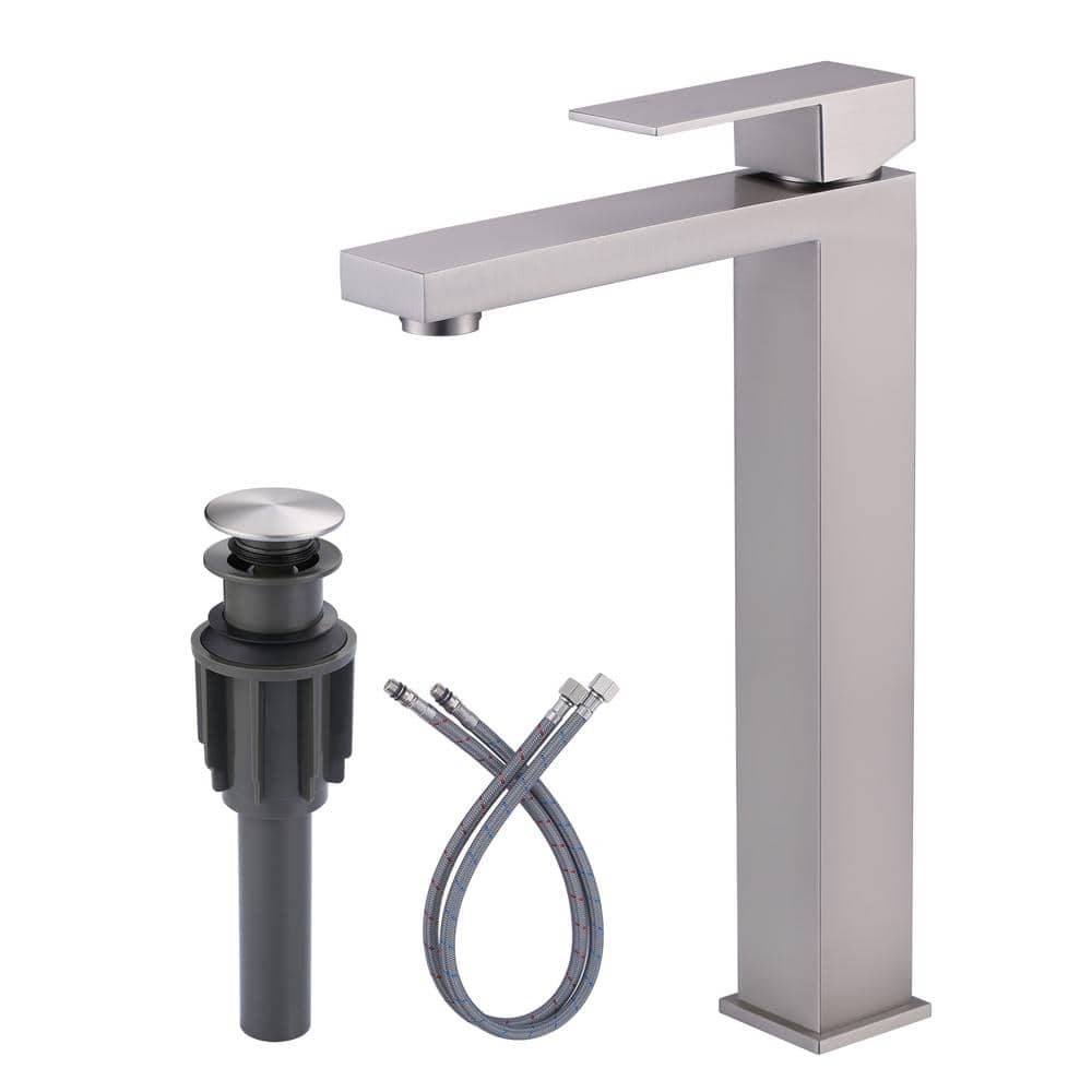 ARCORA Single Handle Single Hole Bathroom Faucet with Drain Kit ...