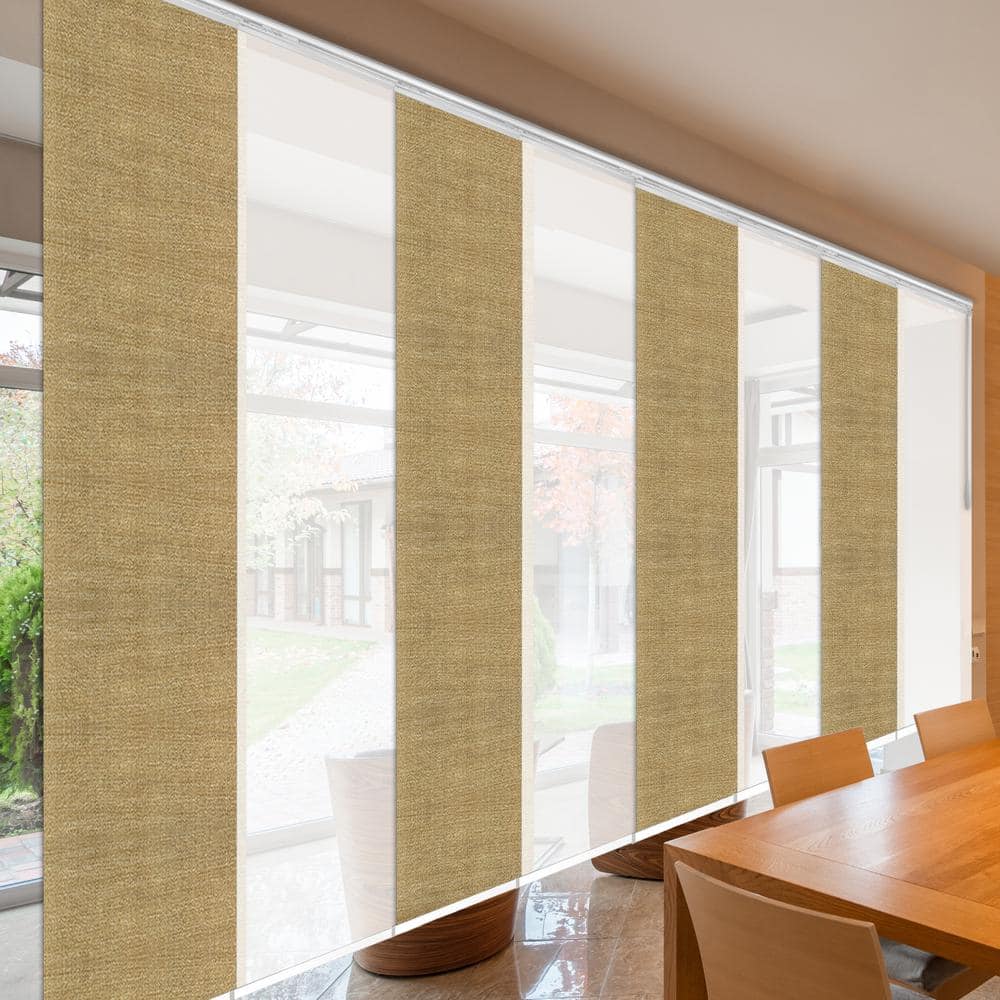 EMOH Silken Desert 130 in. - 175 in. W x 94 in. L Adjustable 8- Panel ...