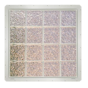 CrystaLok 46.75 in. x 46.75 in. x 3.25 in. Ice Pattern Vinyl Framed ...