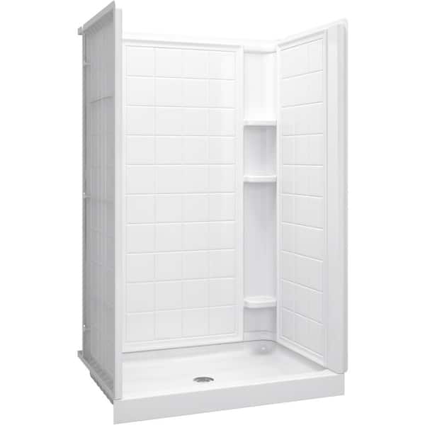 STERLING Ensemble 34 X 48 X Shower Kit With Center Drain , 58% OFF