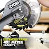 RYOBI 15 Amp Corded 10 Sliding Miter Saw With LED Cutline Indicator And ...