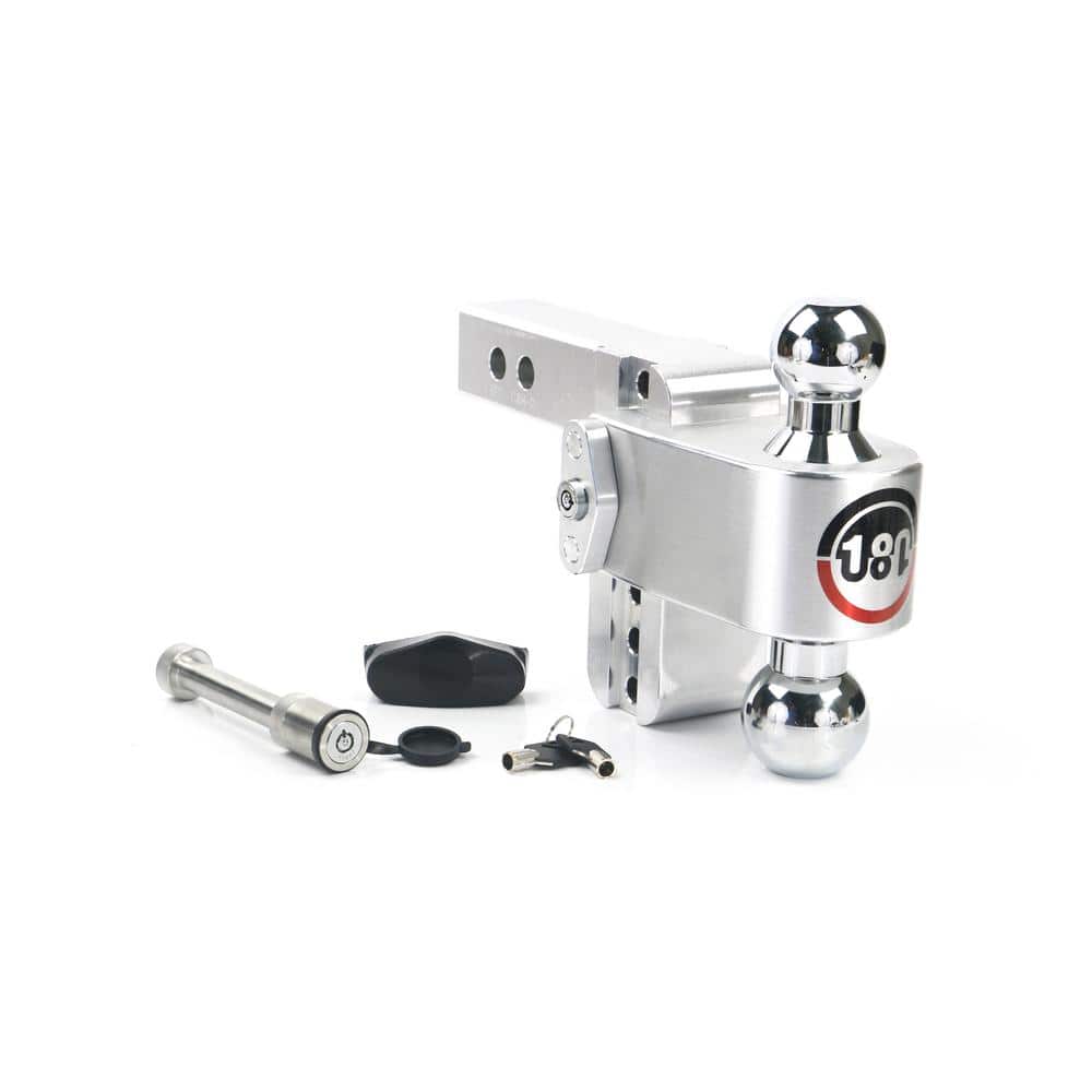 Weigh Safe 180 Hitch - 4" Adjustable Trailer Hitch for 2" Receiver w ...