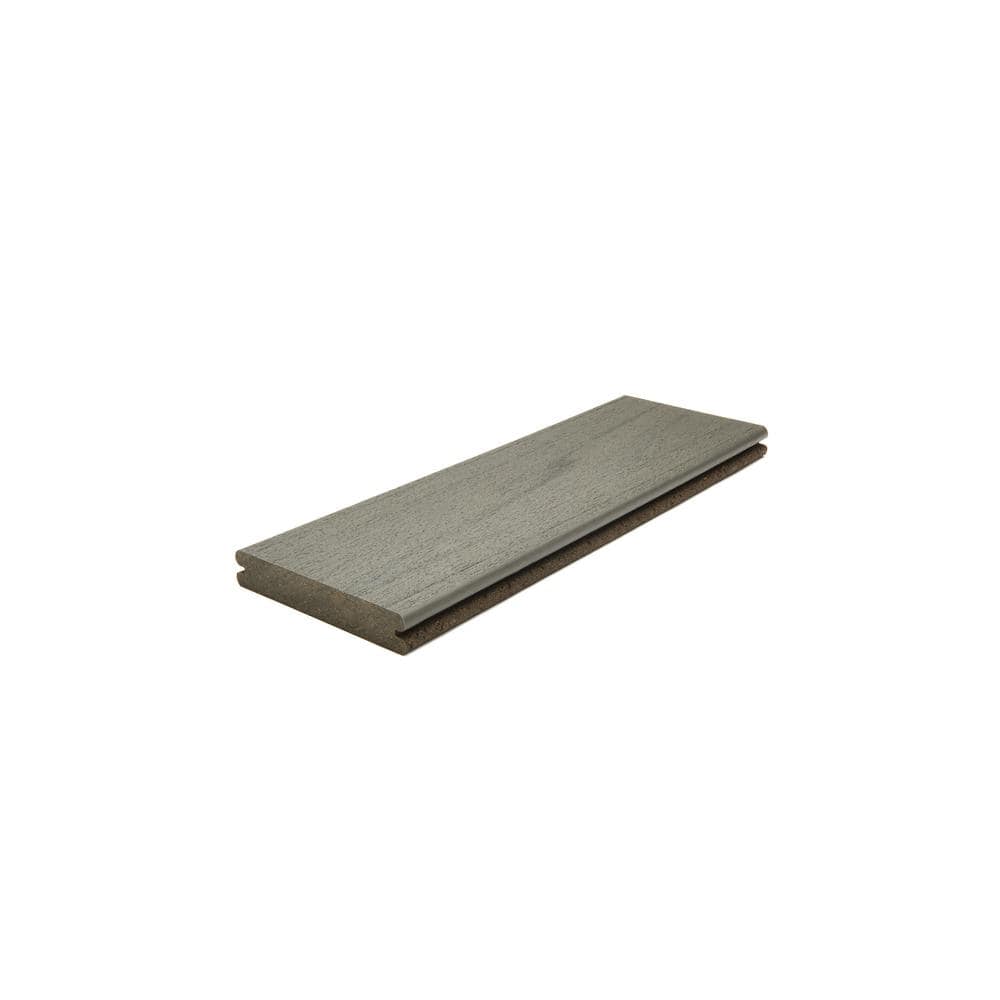 Trex Transcend Lineage 1 in. x 6 in. x 1 ft. Island Mist Composite Deck ...